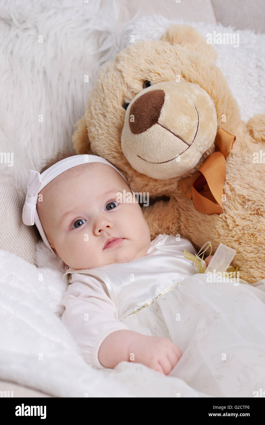 cute baby on bright background Stock Photo - Alamy