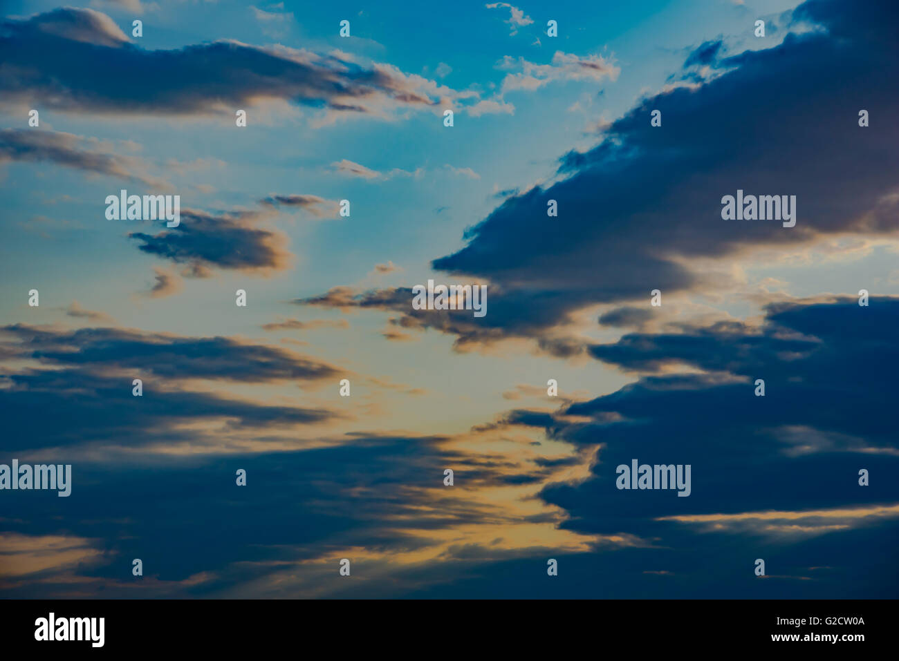 Sky sunset background in Germany Stock Photo - Alamy