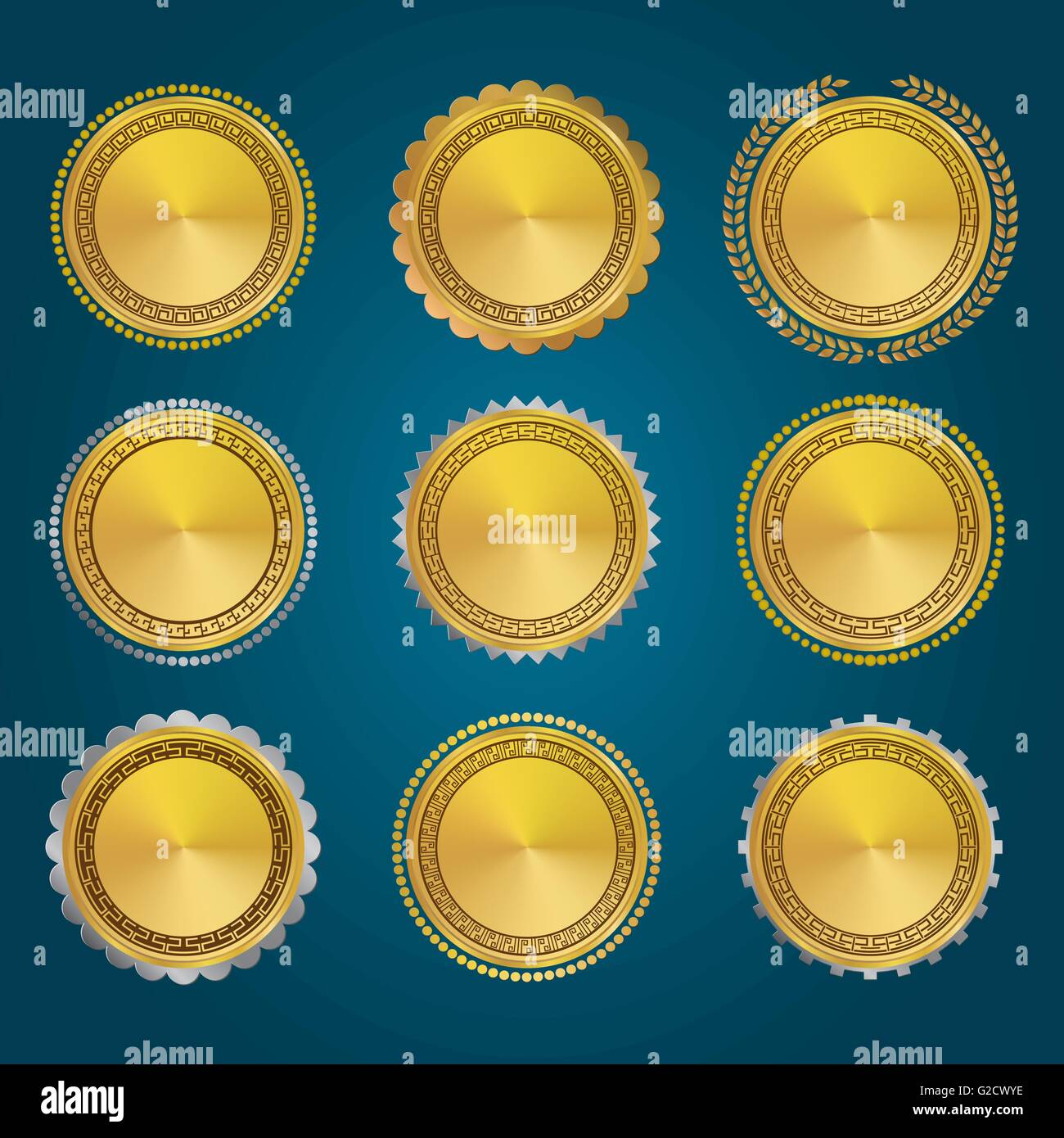 Medallions frame hi-res stock photography and images - Alamy