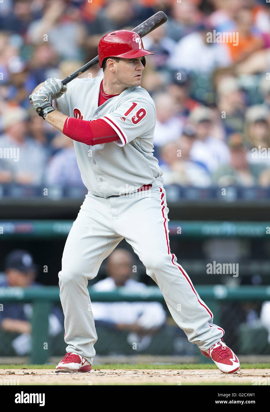 Detroit, Michigan, USA. 24th May, 2016. Philadelphia infielder Tommy ...