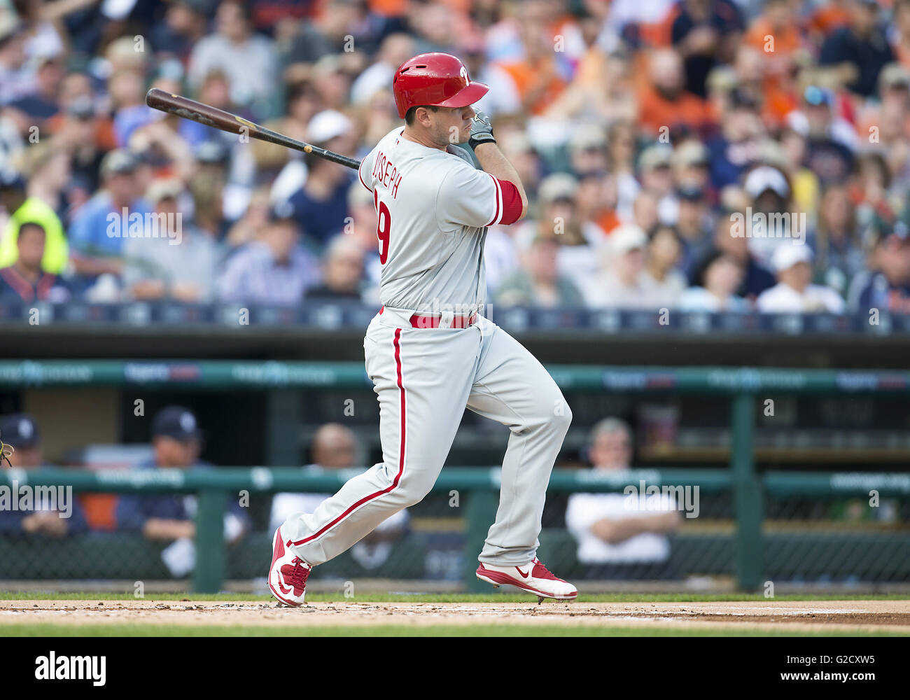 Detroit, Michigan, USA. 24th May, 2016. Philadelphia infielder Tommy ...