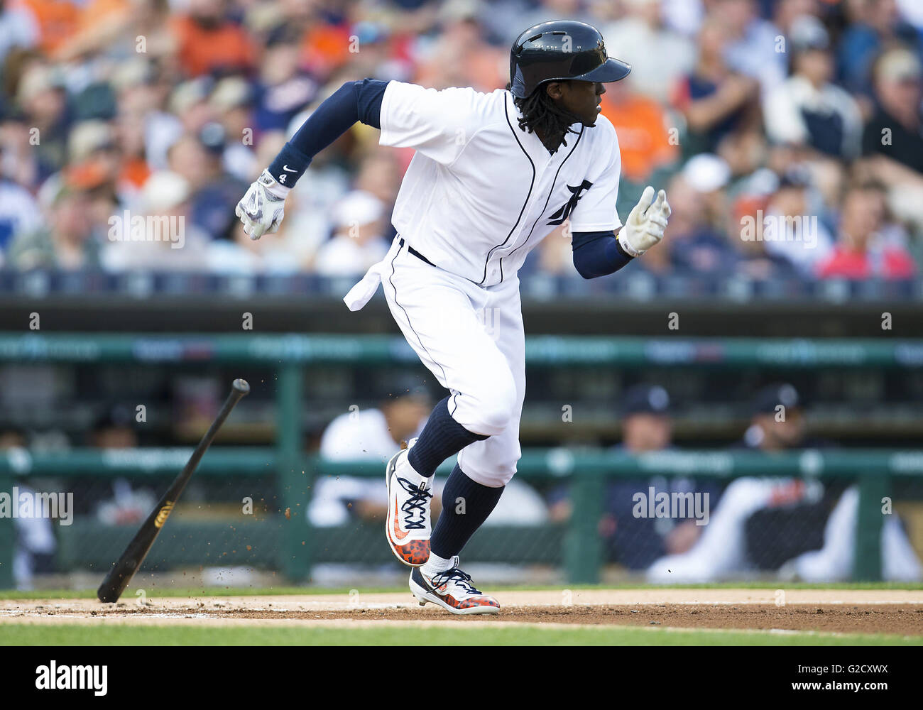 Detroit, Michigan, USA. 24th May, 2016. Detroit Tigers outfielder ...