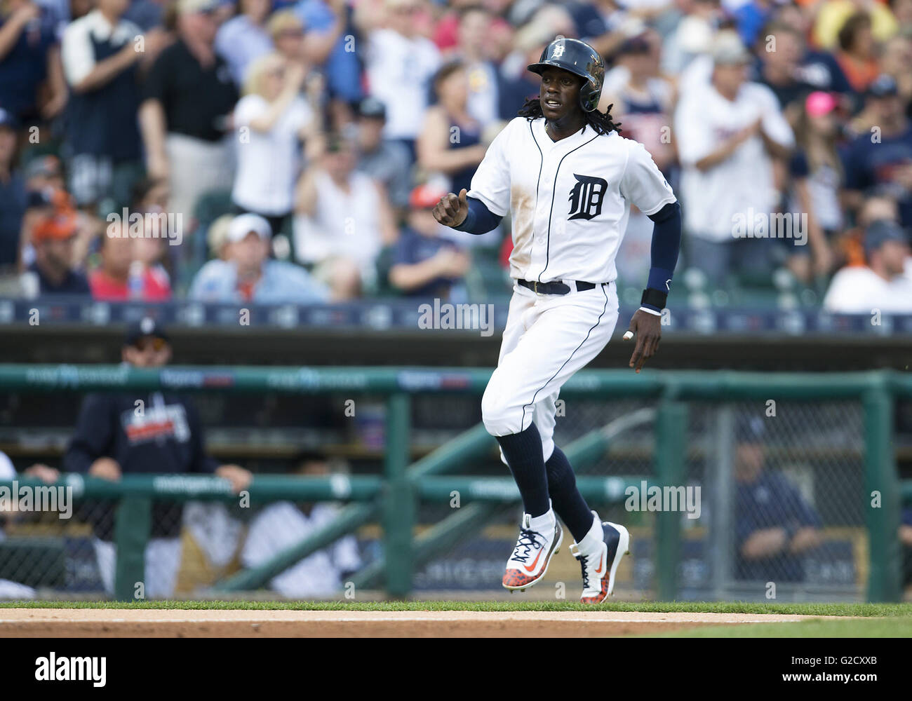 Detroit, Michigan, USA. 24th May, 2016. Detroit Tigers outfielder ...