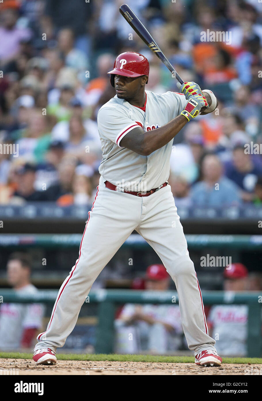 Detroit, Michigan, USA. 24th May, 2016. Philadelphia infielder Ryan ...