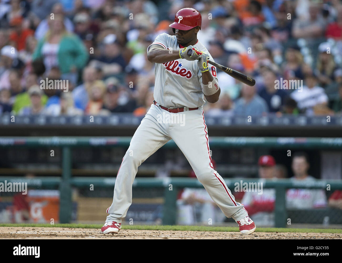 Detroit, Michigan, USA. 24th May, 2016. Philadelphia infielder Ryan ...