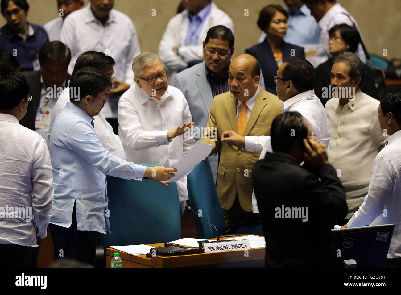 Quezon City, Philippines. 27th May, 2016. Senators and congressmen ...