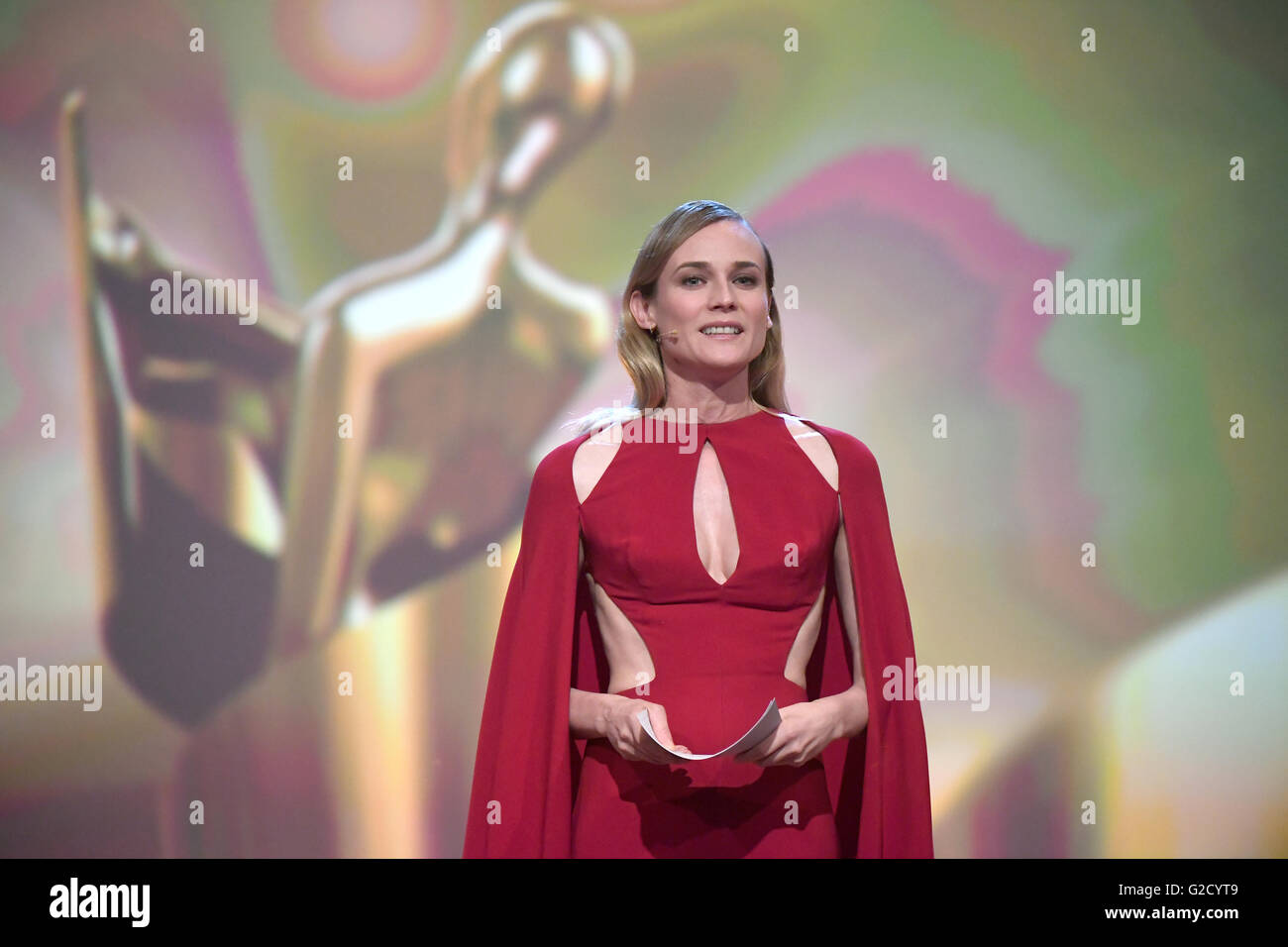Berlin, Germany. 27th May, 2016. Actress Diane Kruger on stage during ...