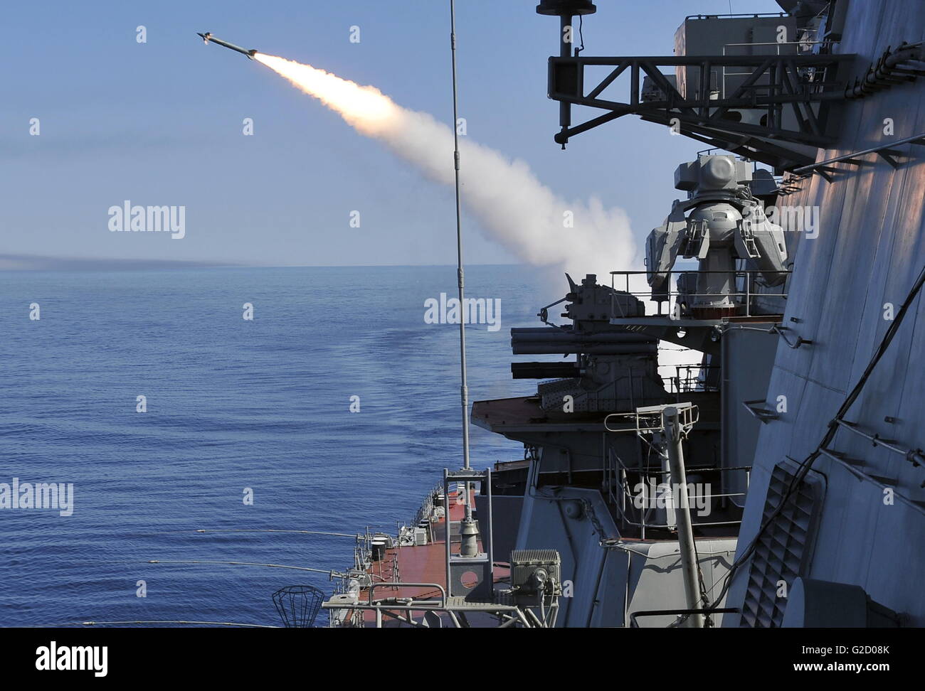 Nuclear Powered Guided Missile Cruiser High Resolution Stock ...