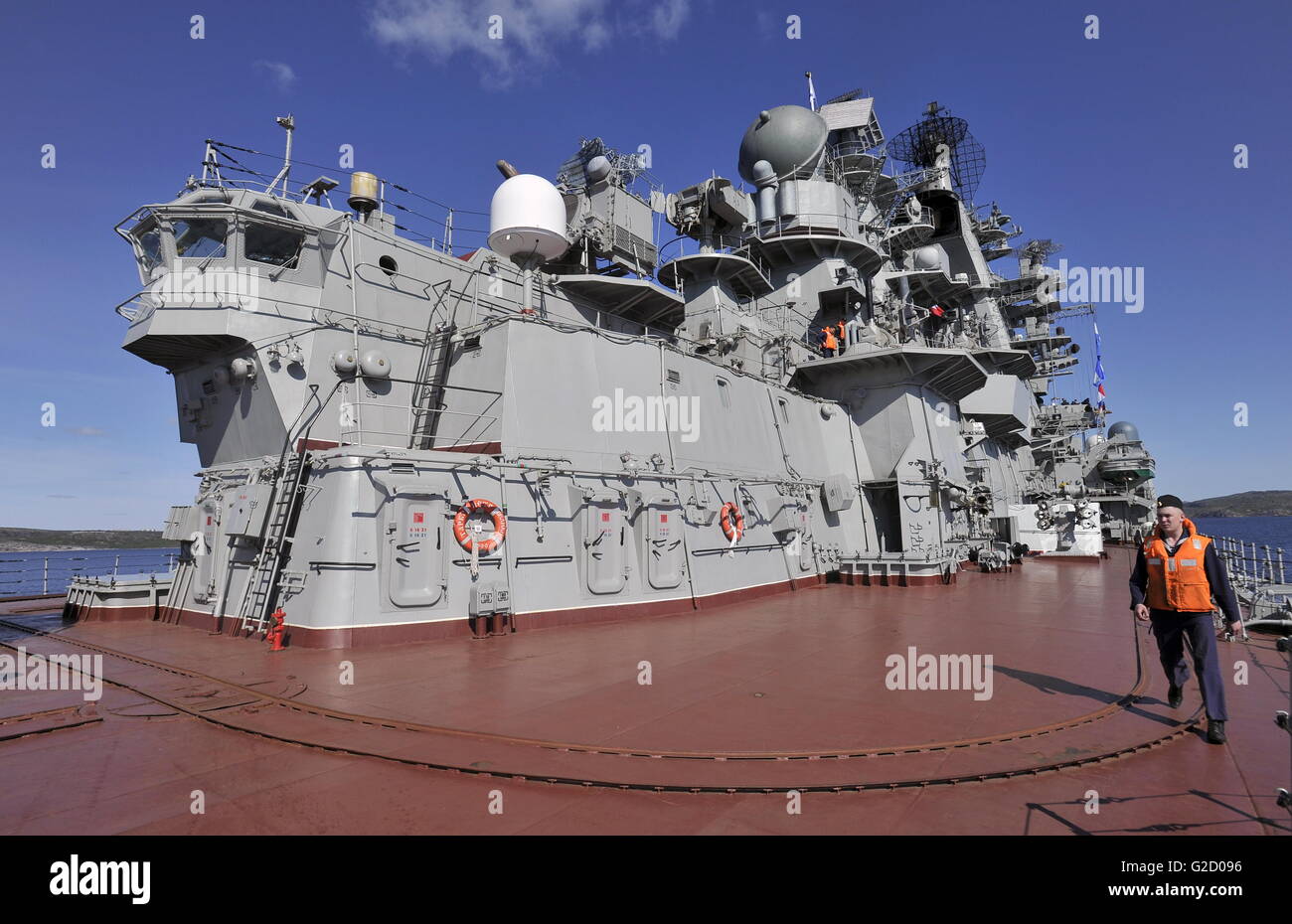 Nuclear Powered Guided Missile Cruiser High Resolution Stock ...
