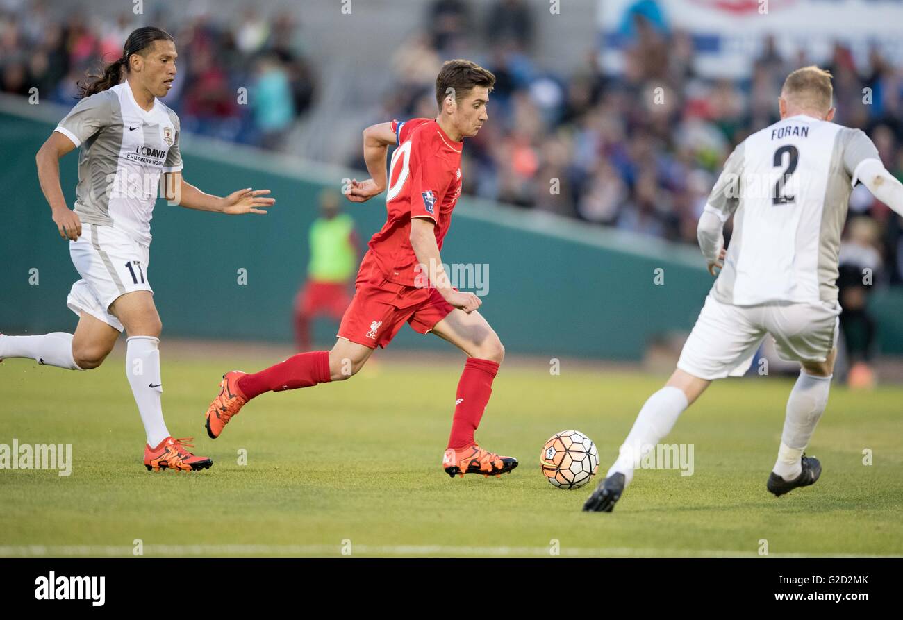 Reno, Nevada, USA. 25th May, 2016. Liverpool FC U21 midfielder CAMERON ...