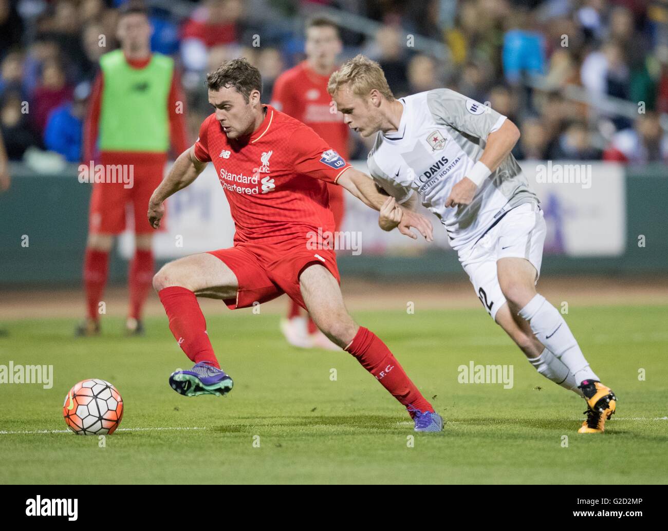 Reno, Nevada, USA. 25th May, 2016. Liverpool FC U21 defender CONNOR ...