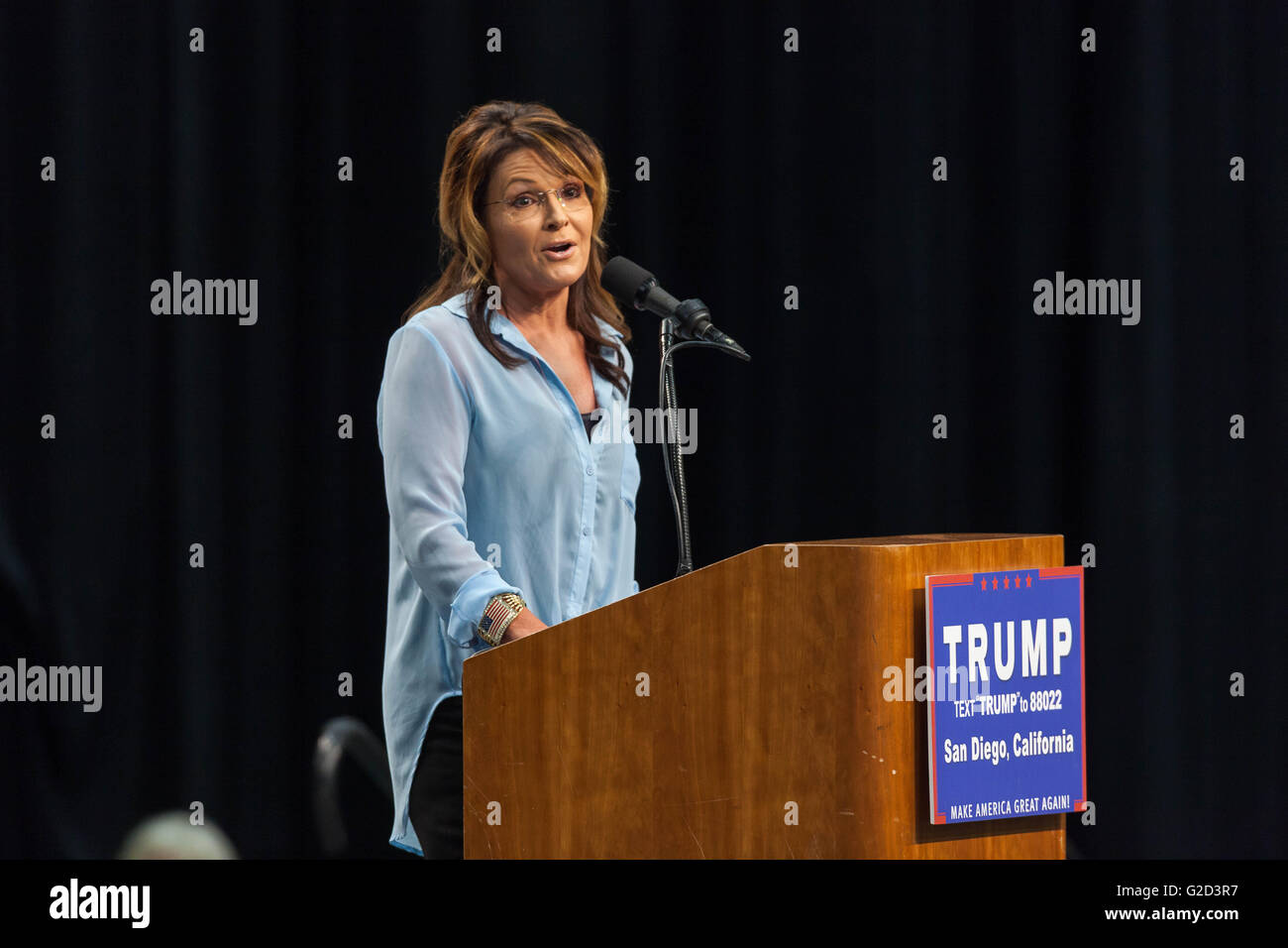 San Diego, CA, US. 27th May, 2016. Donald Trump, held a political rally ...