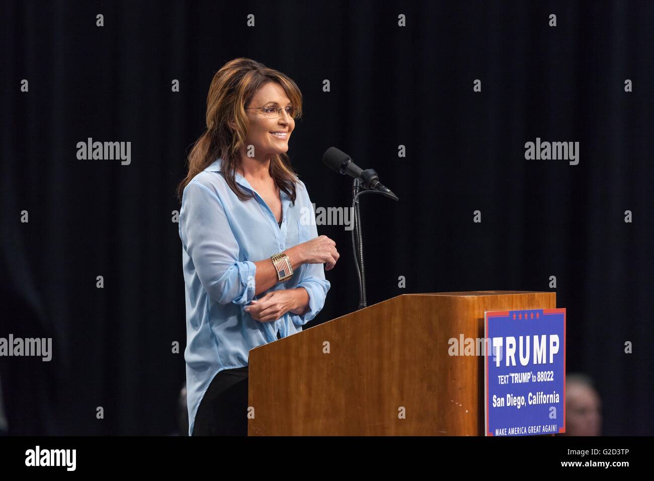 San Diego, CA, US. 27th May, 2016. Donald Trump, held a political rally ...