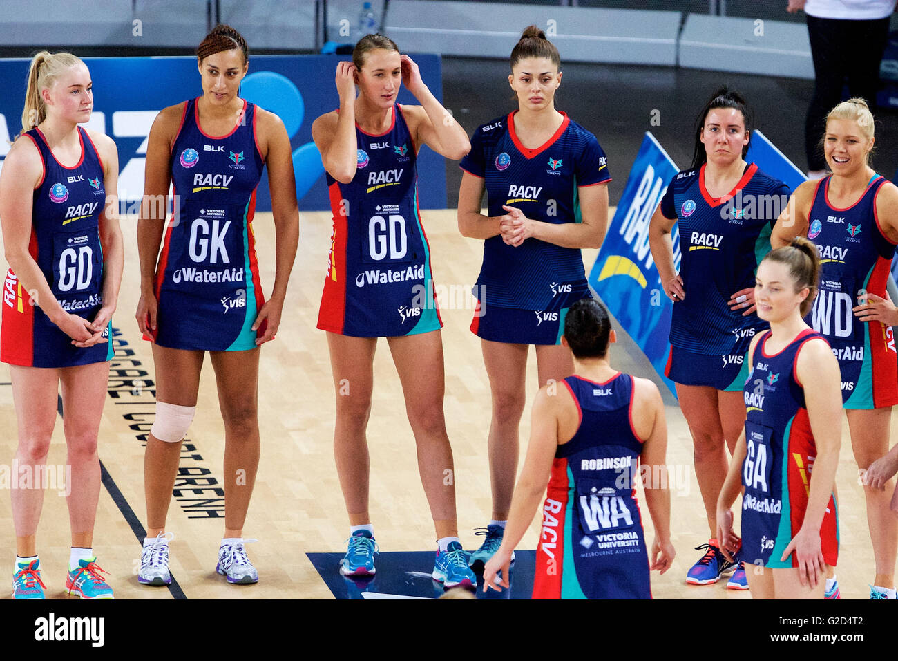 May 28, 2016 - Melbourne, Victoria, Australia - The Melbourne Vixens ...