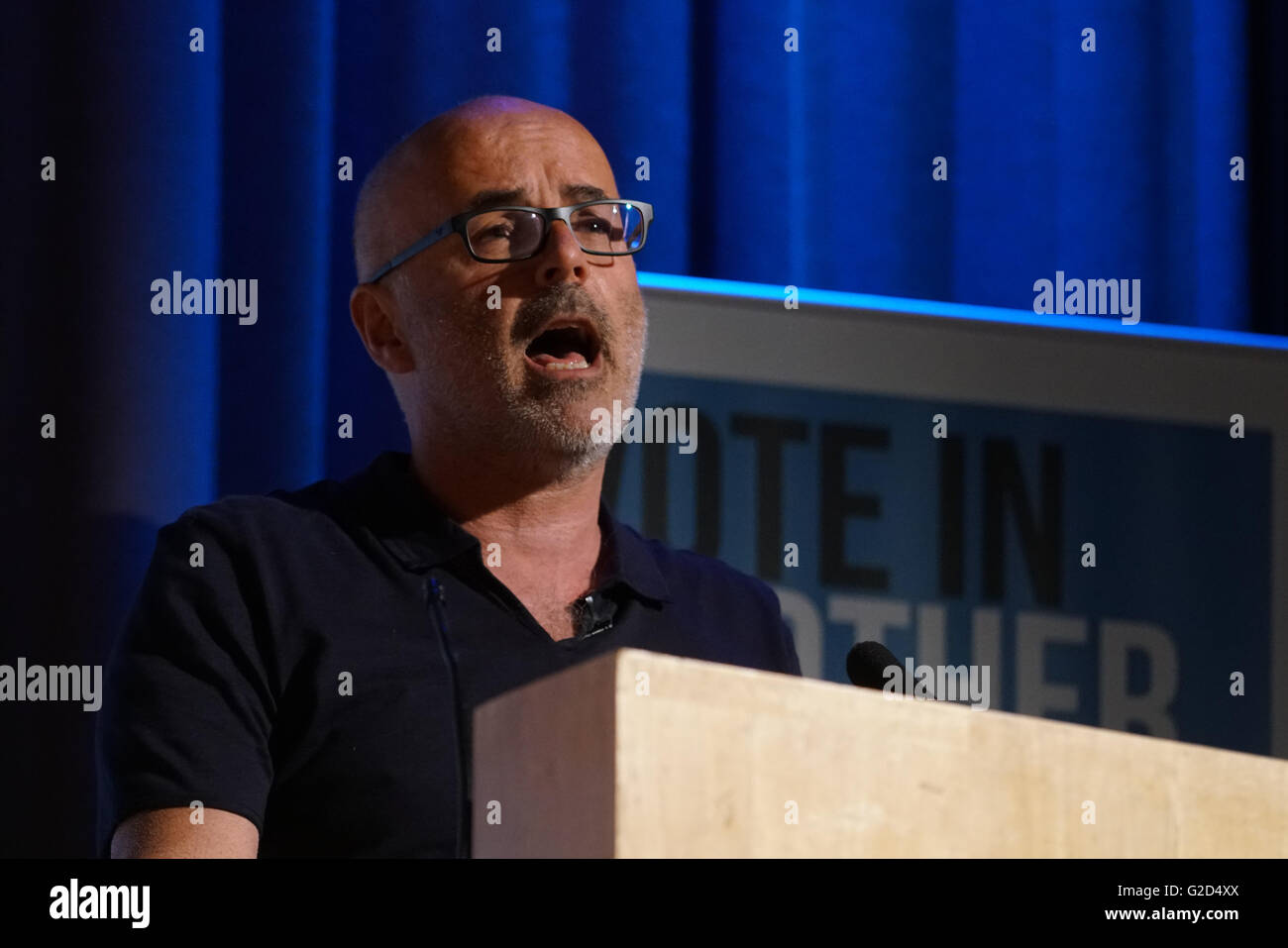 London,England,UK : 28th May 2015 : Neal Lawson of the Compass speaks ...