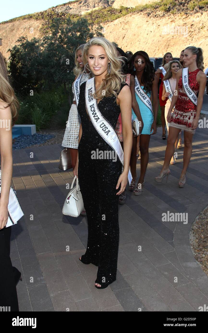 Miss Iowa USA, Alissa Morrison at a public appearance for Miss USA 2016 ...