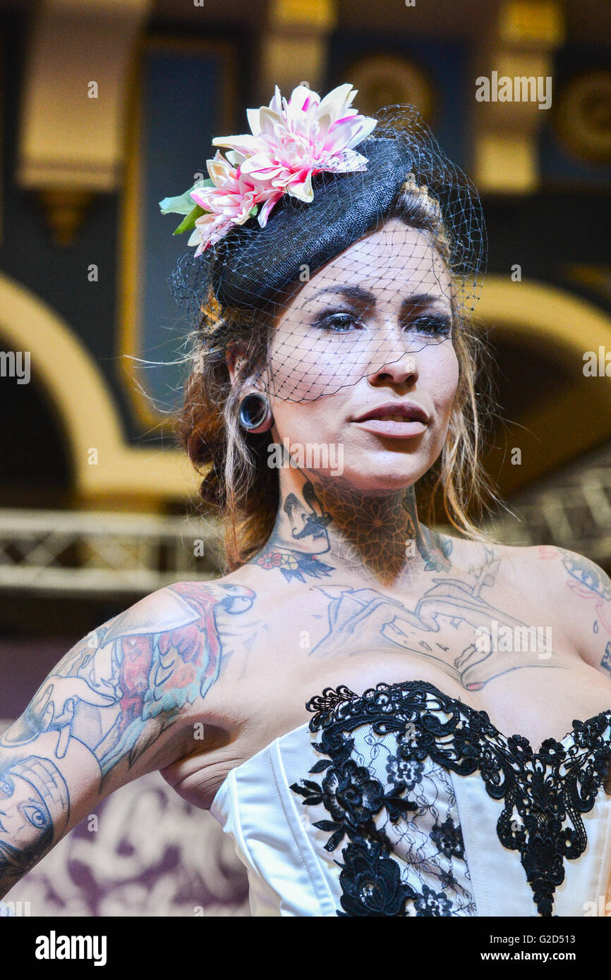 Alexandra Palace, London, UK. 28th May 2016. The Great British Tattoo ...