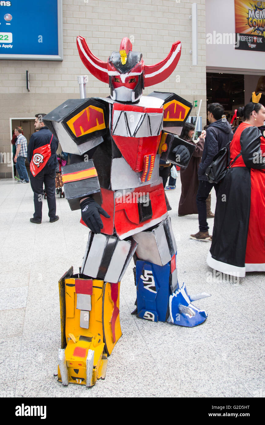 London, UK. 28 May 2016. Power Ranger. Cosplayers gather to take part ...