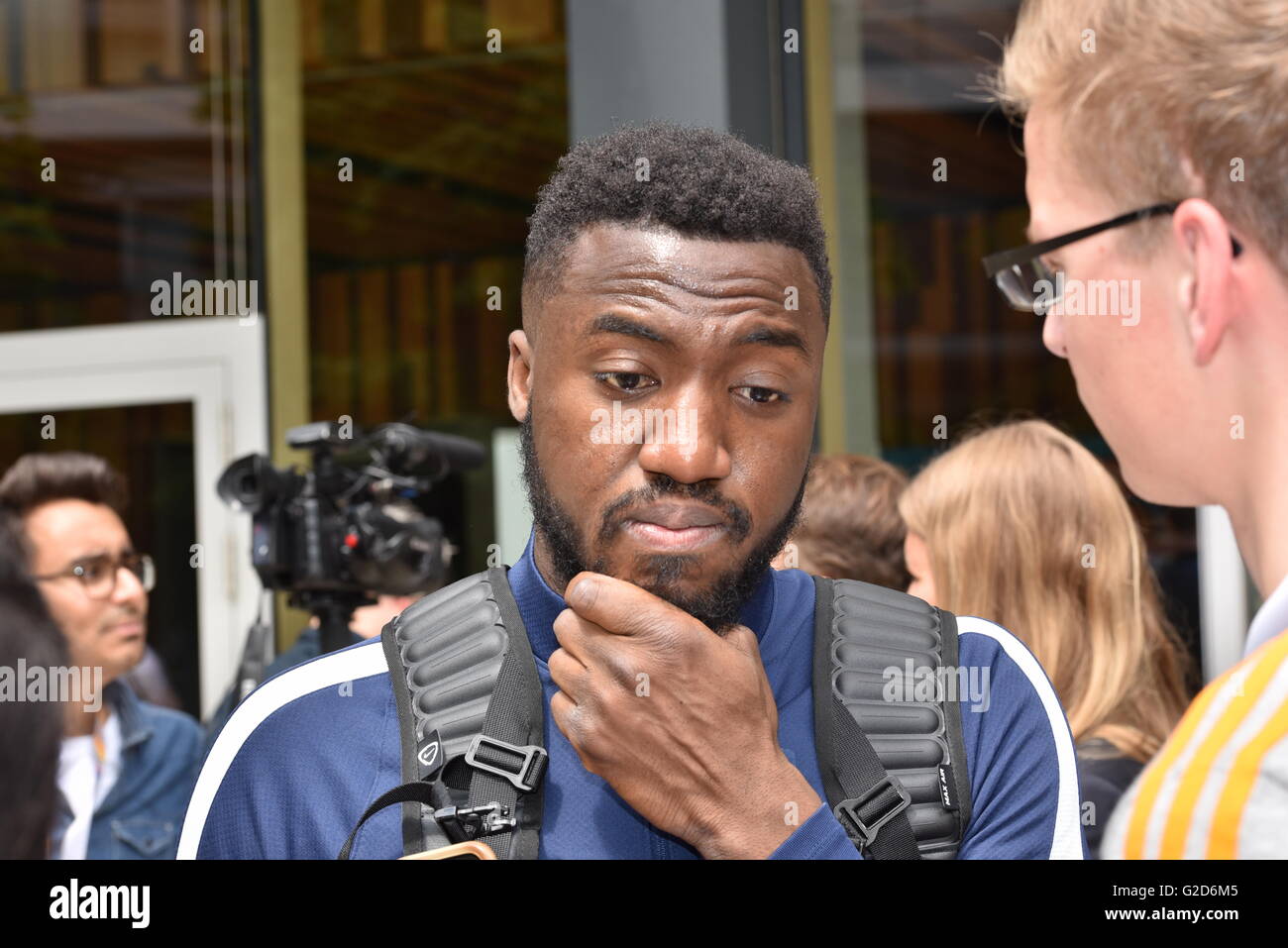 Cologne, Germany. 27th May, 2016. Handball player Luc Abalo from the ...