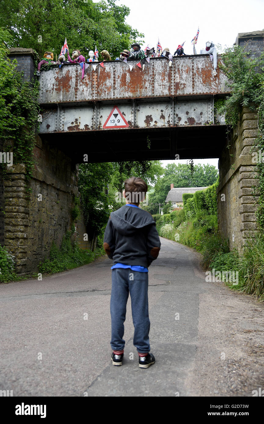 Scarecrow Festival, Loders and Uploaders villages, Dorset, UK. 28th May ...