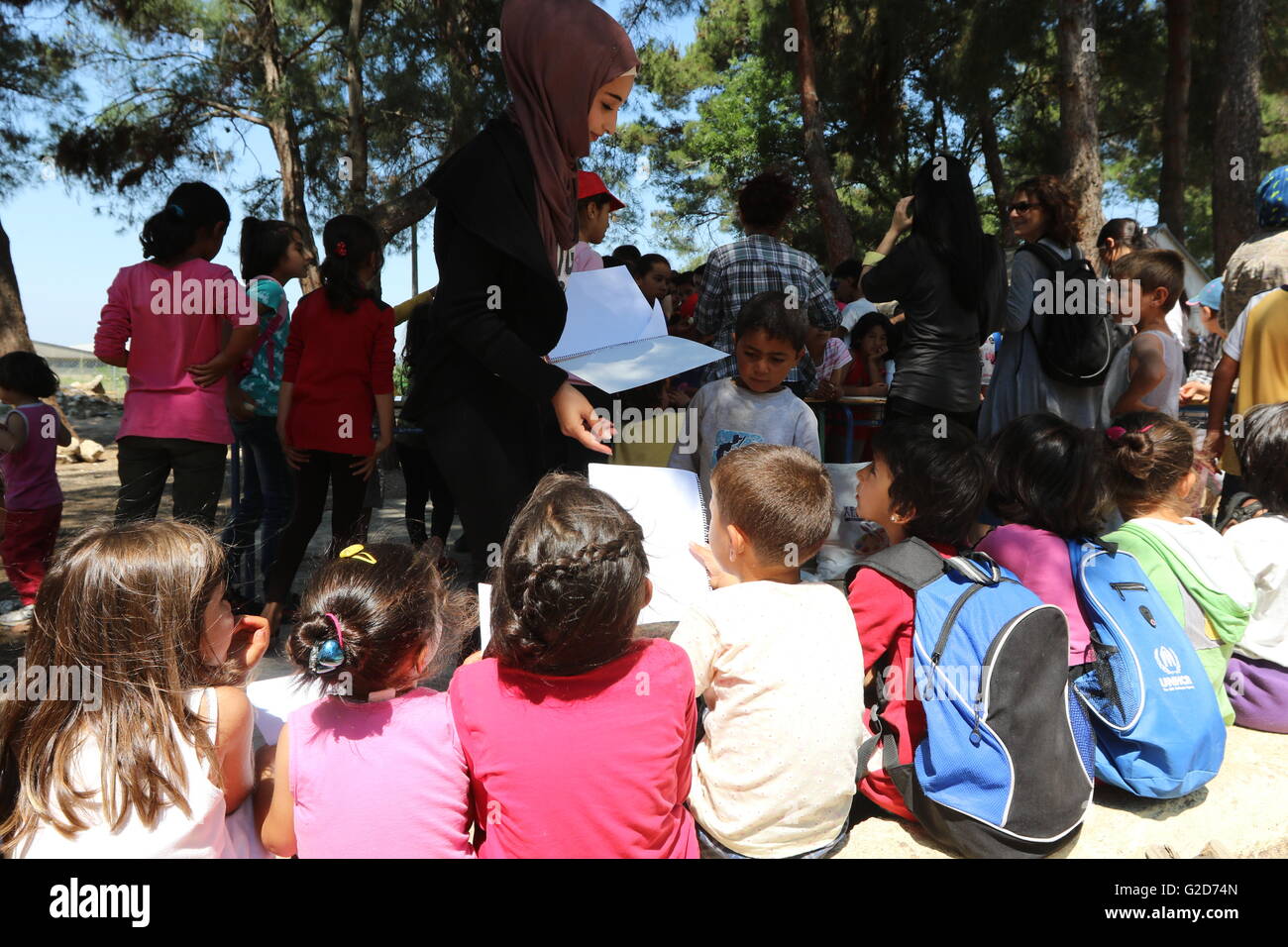 Diavata refugee camp hi-res stock photography and images - Alamy