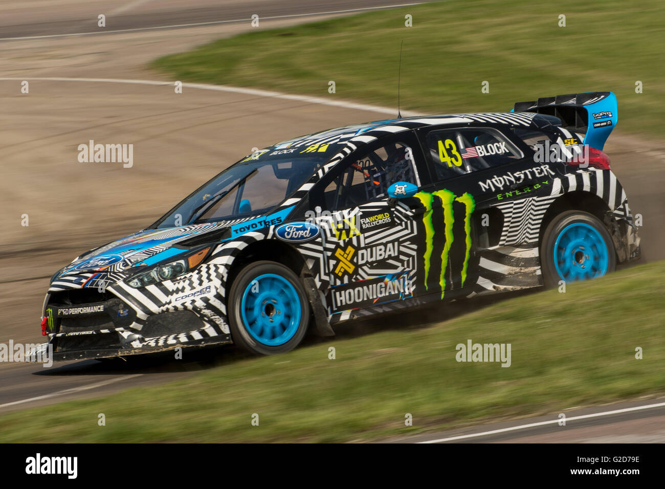 Lydden Hill, Kent, UK. 28th May, 2016. Rallycross driver Ken Block (USA ...