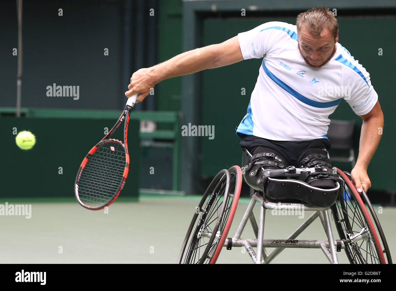 Ariake Coliseum, Tokyo, Japan. 28th May, 2016. Nicolas Peifer (FRA ...