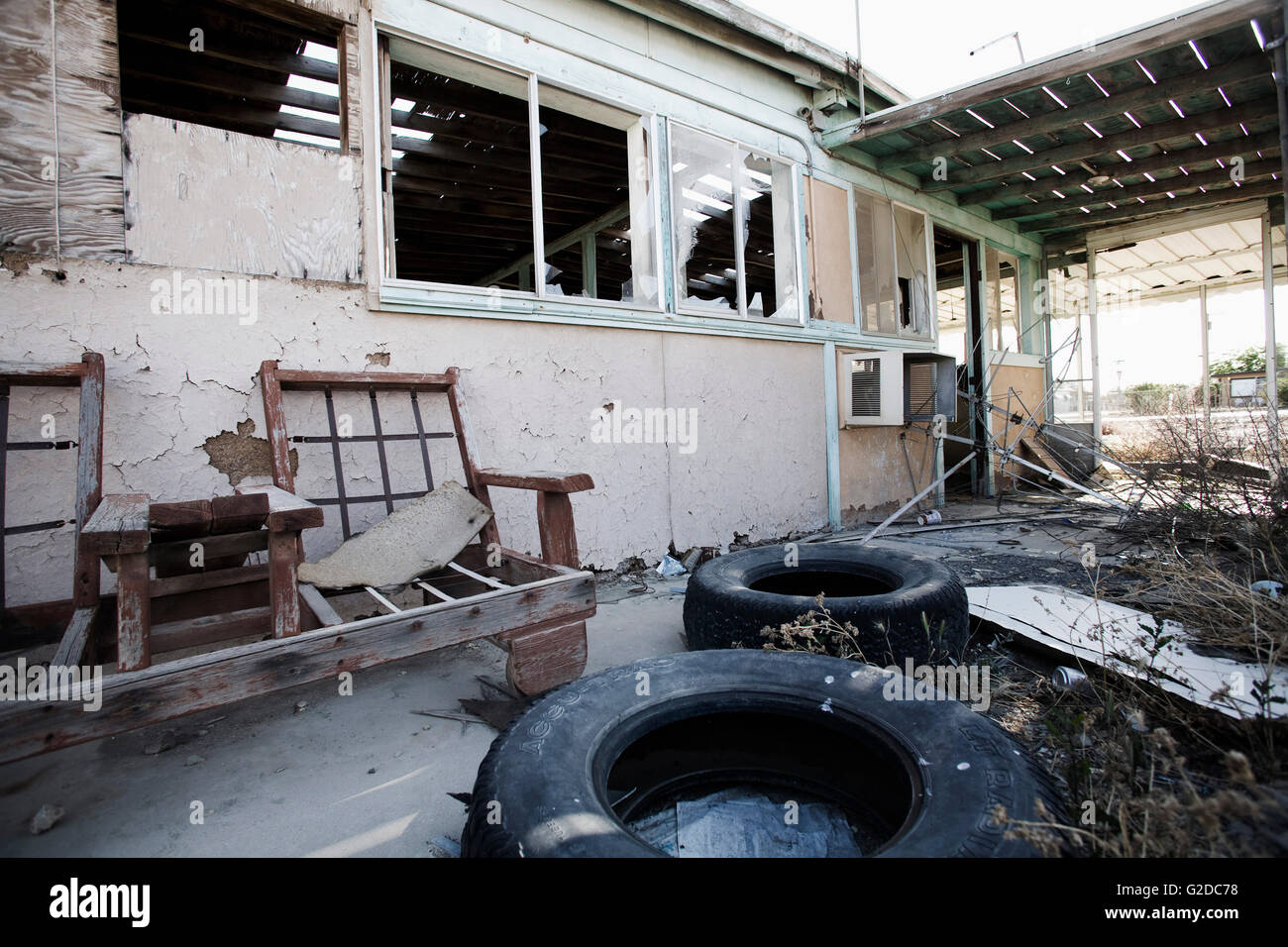 Rundown patio hi-res stock photography and images - Alamy