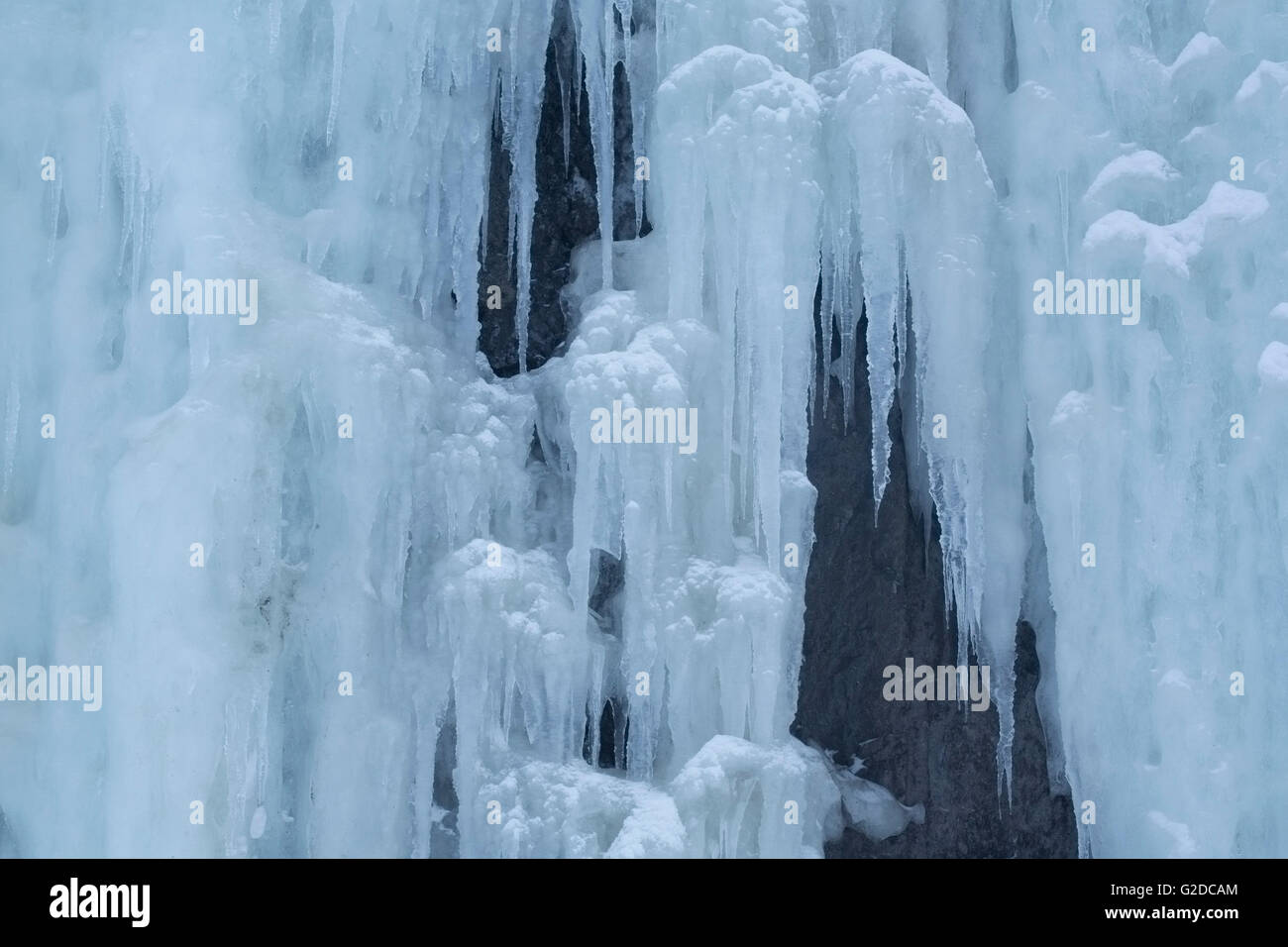 Frozen Waterfall, Close-up Stock Photo - Alamy