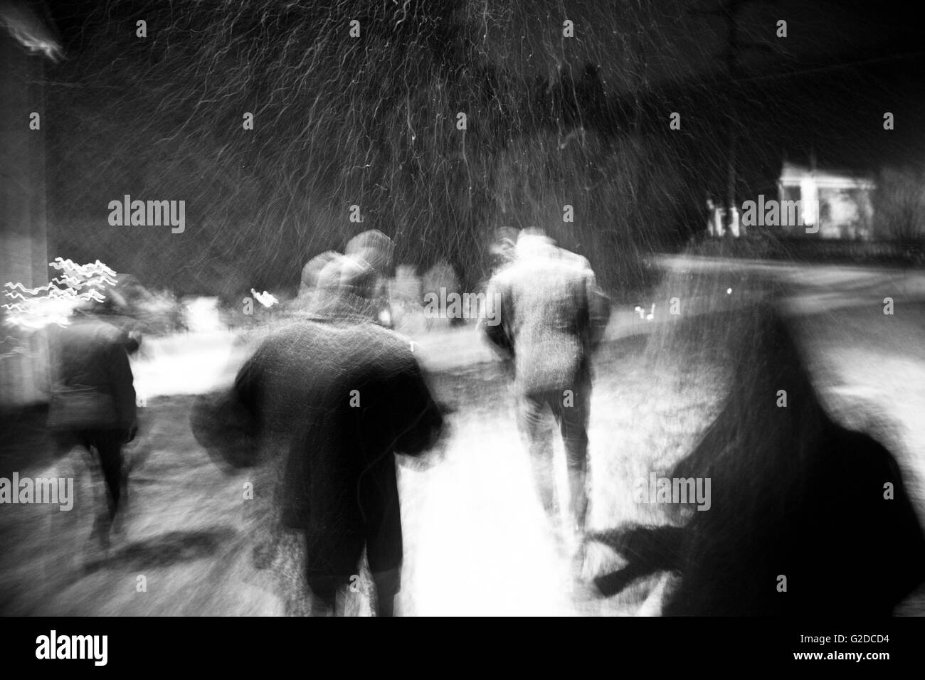 Trudging through snow hi-res stock photography and images - Alamy