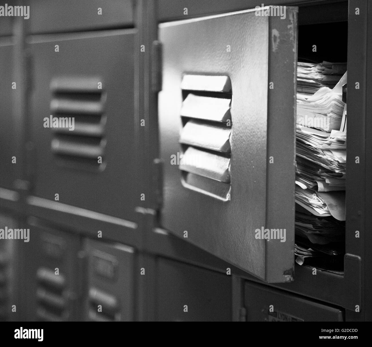 Locker horizontal Black and White Stock Photos & Images - Alamy