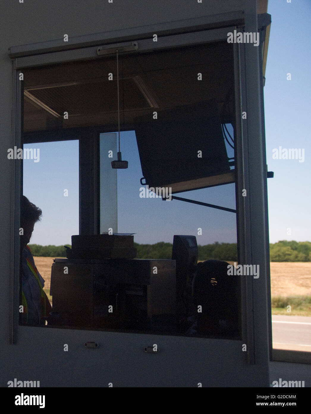 Toll collector hi-res stock photography and images - Alamy