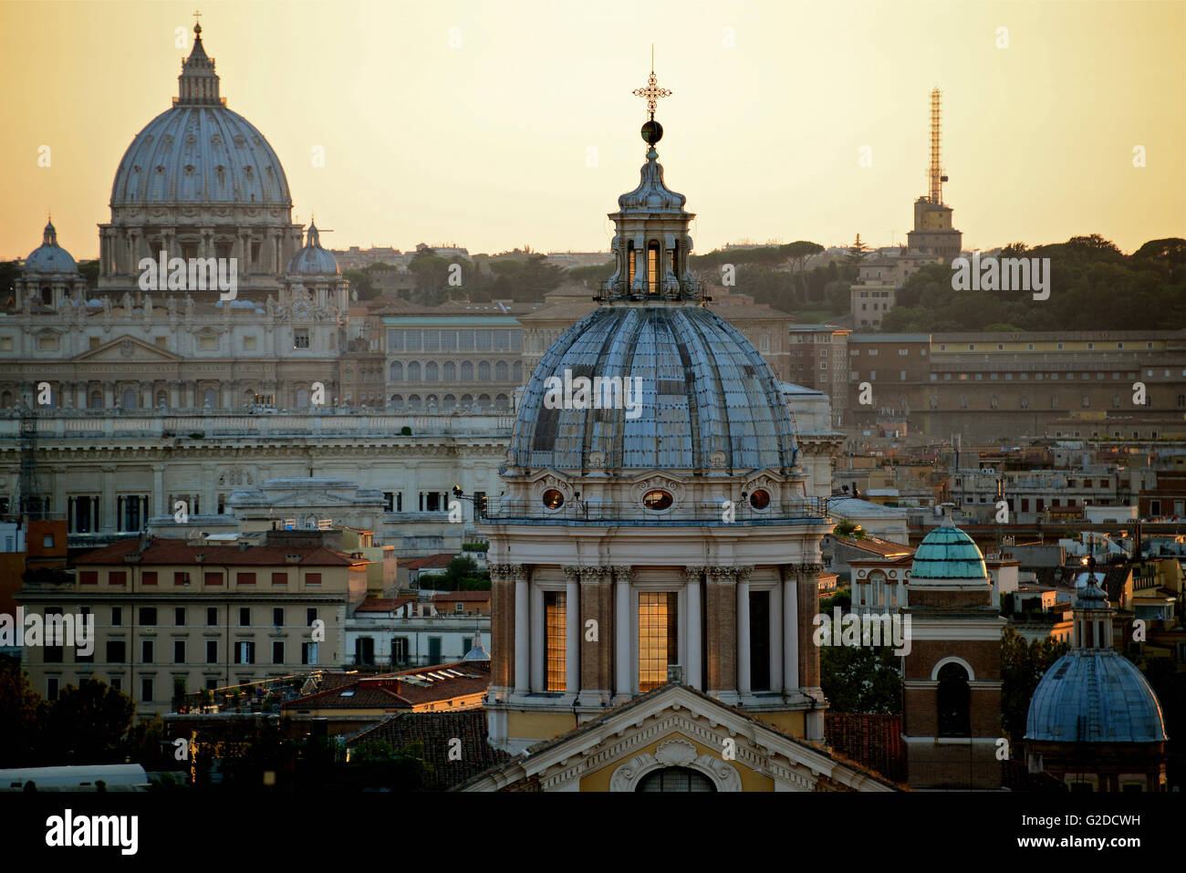 Domes of rome hi-res stock photography and images - Alamy