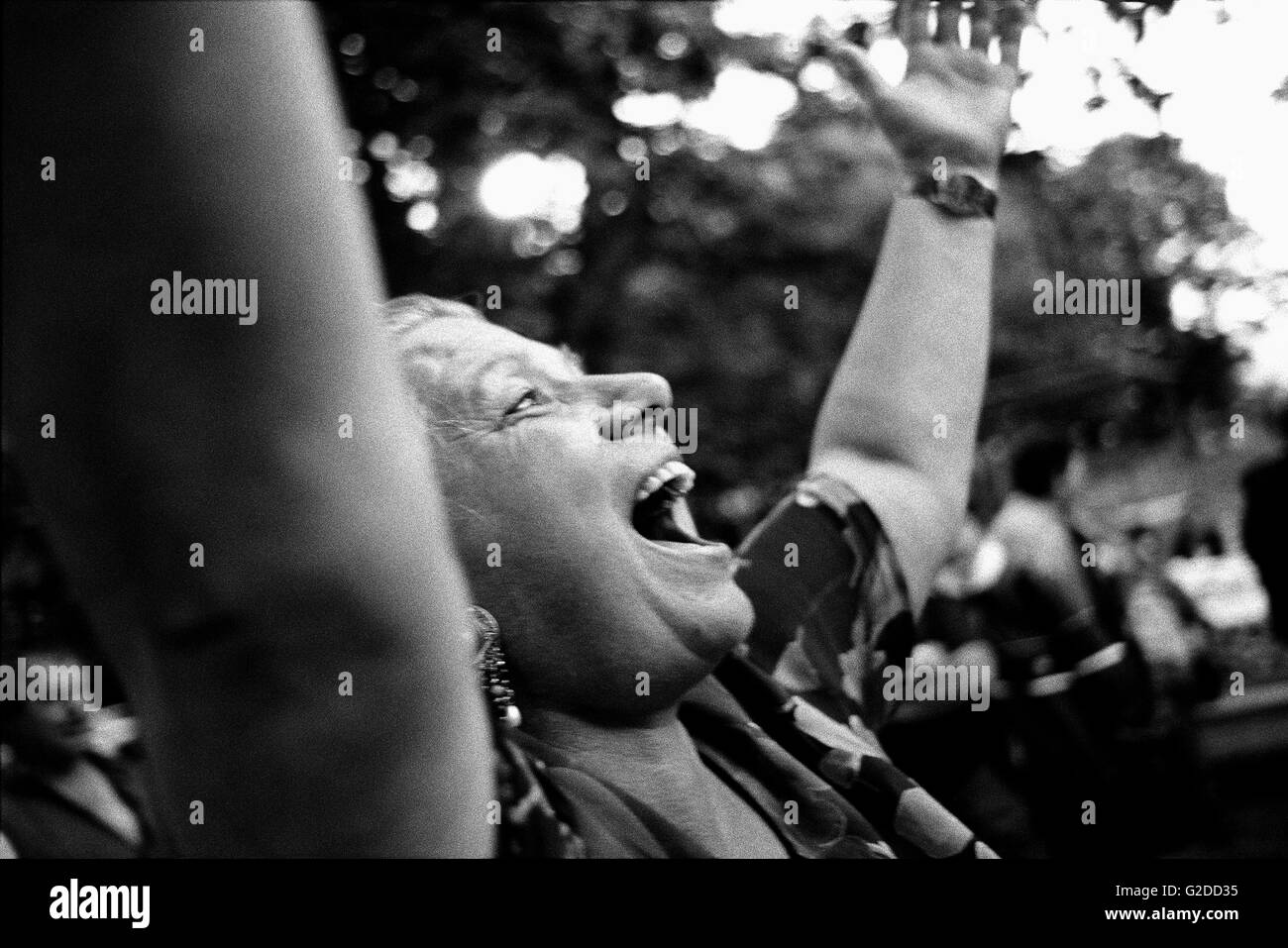 Person rejoice Black and White Stock Photos & Images - Alamy