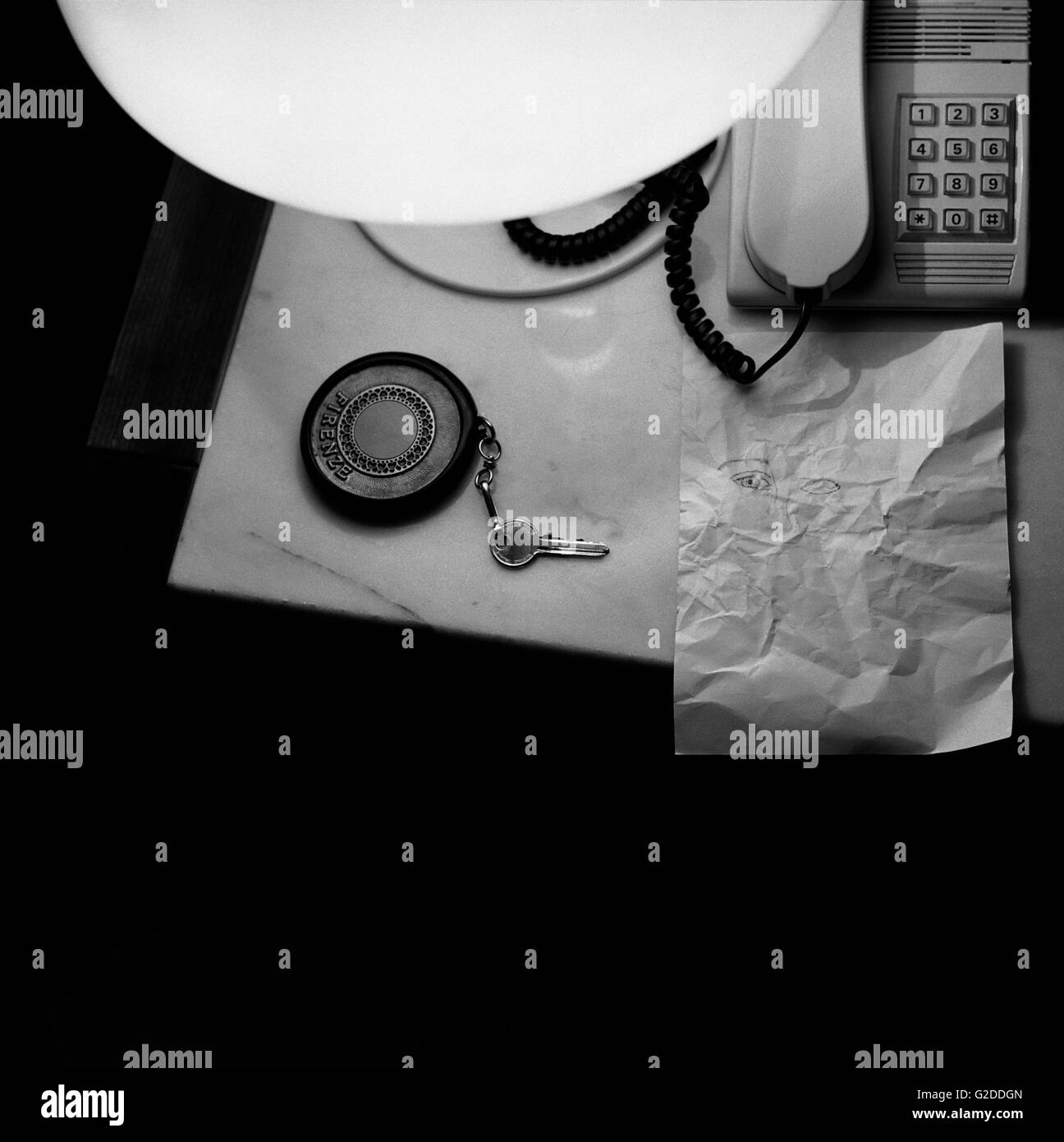 Hotel Night Table Stock Photo - Alamy