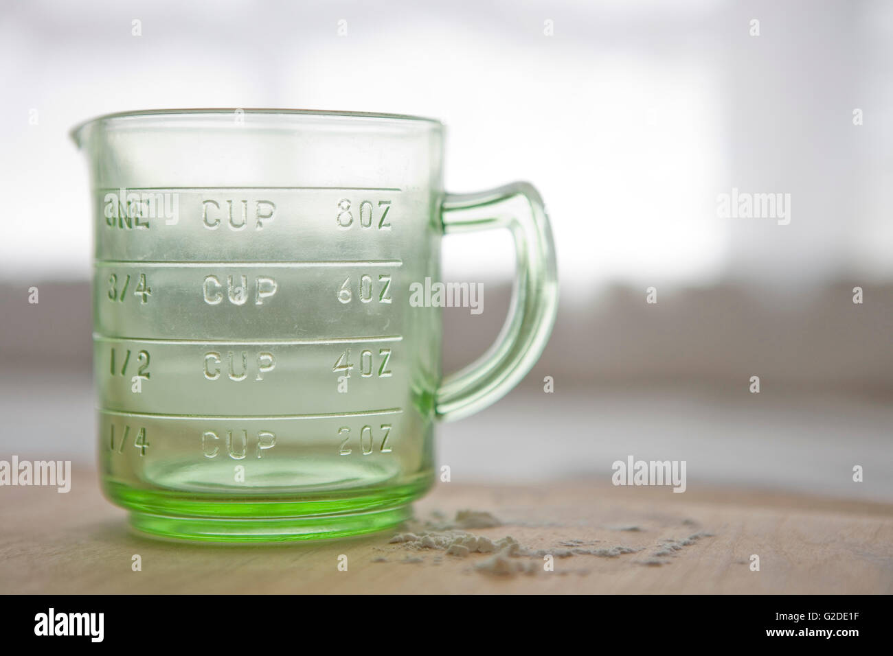 Green Measuring Cup Stock Photo - Alamy