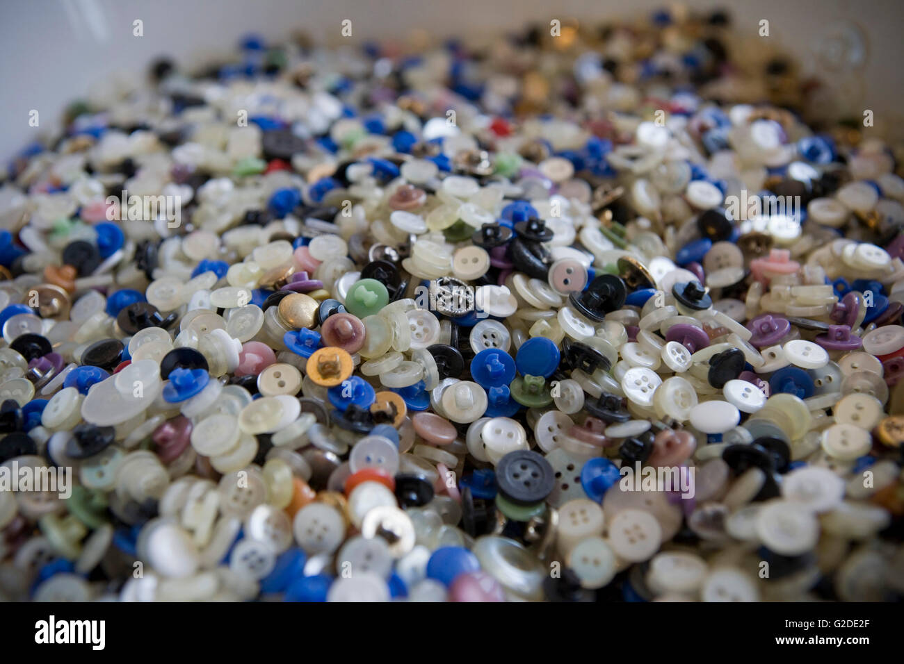 Bowl of Buttons Stock Photo - Alamy