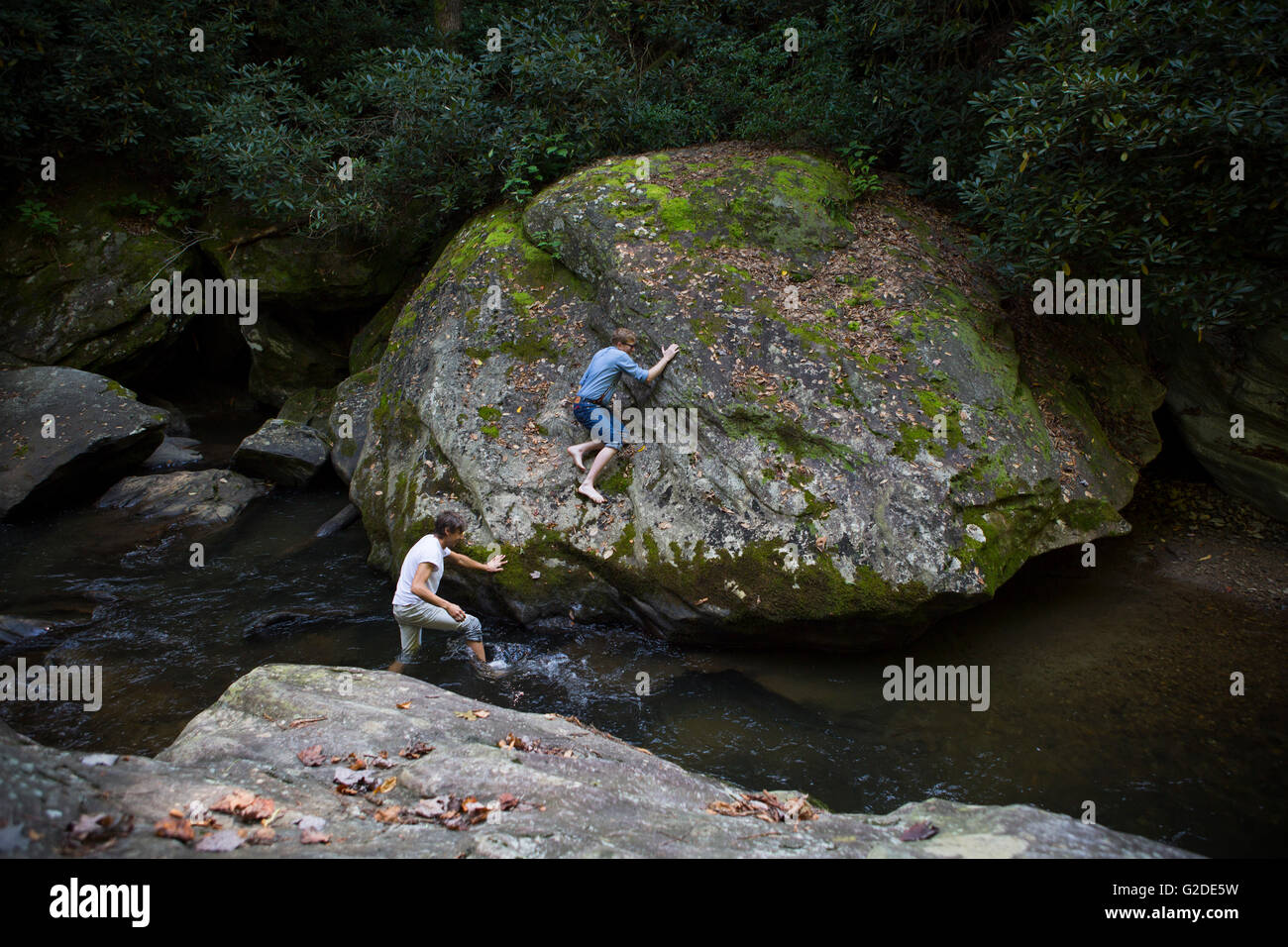 Climbing in water hi-res stock photography and images - Alamy