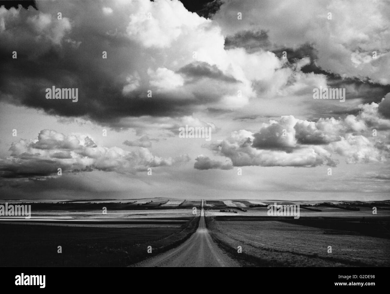 Country road open Black and White Stock Photos & Images - Alamy