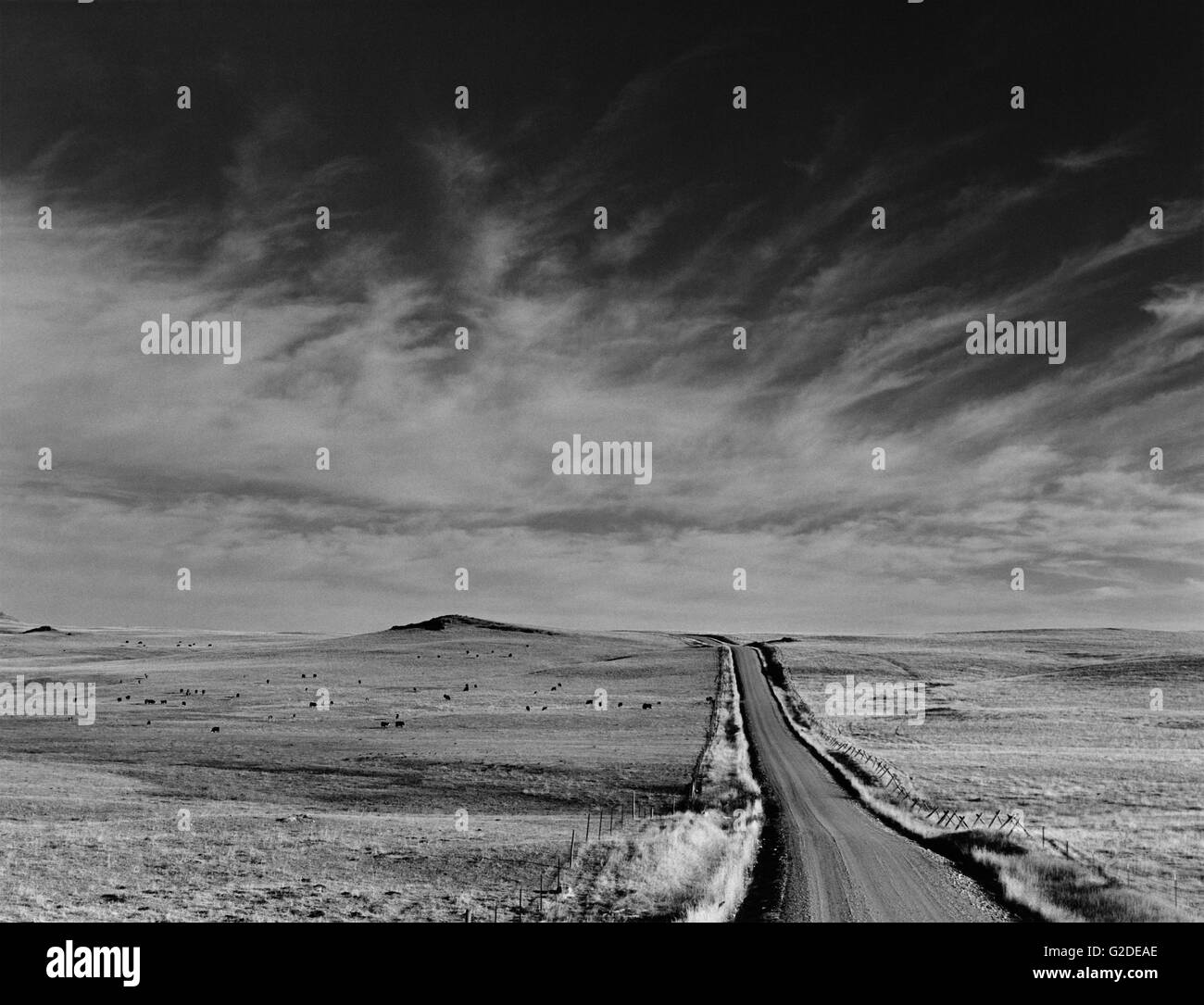 Country road open Black and White Stock Photos & Images - Alamy