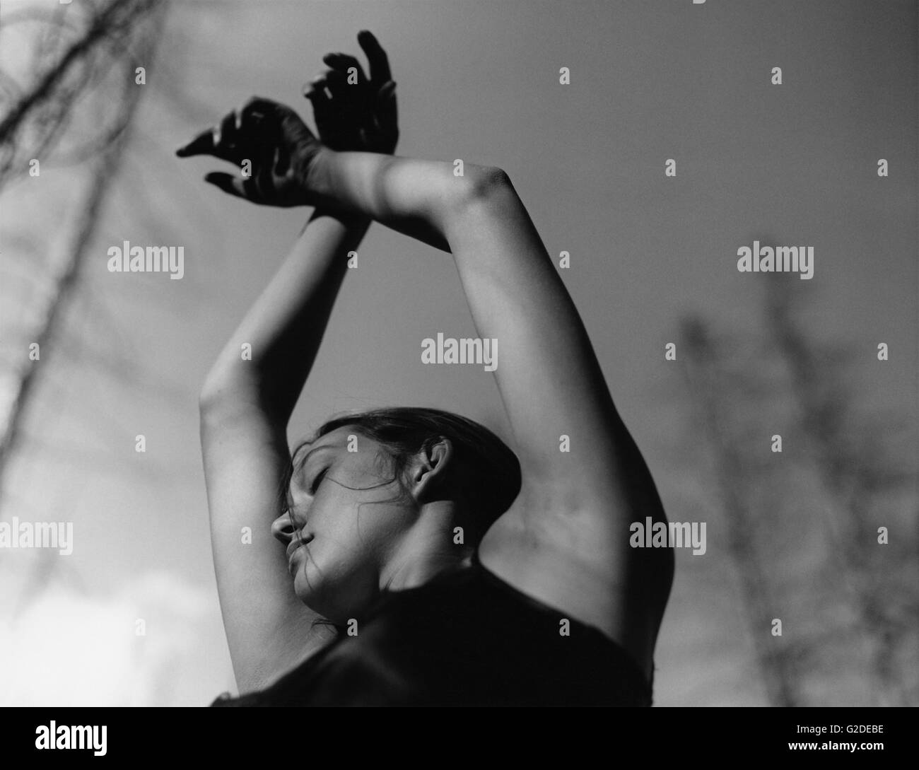 Hands Over Head Stock Photo - Alamy