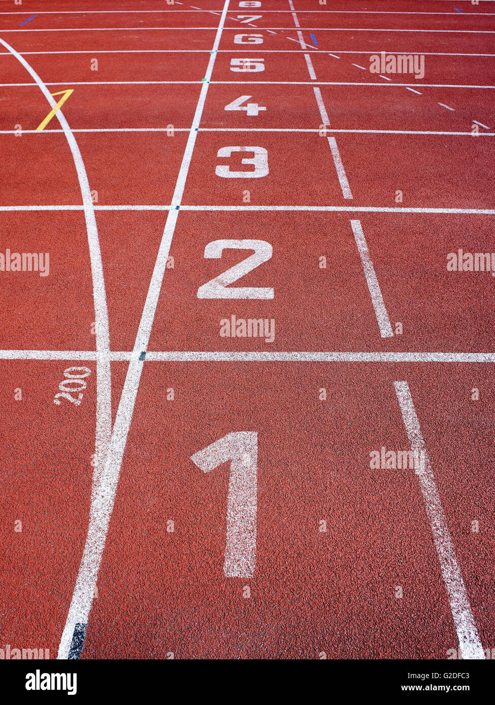 All-weather running track Stock Photo - Alamy