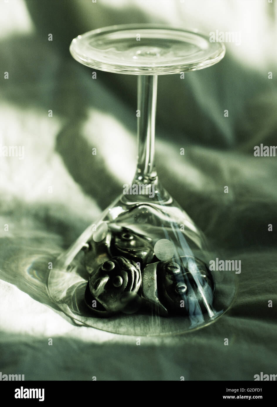 Martini Glass Upside Down Stock Photo - Alamy