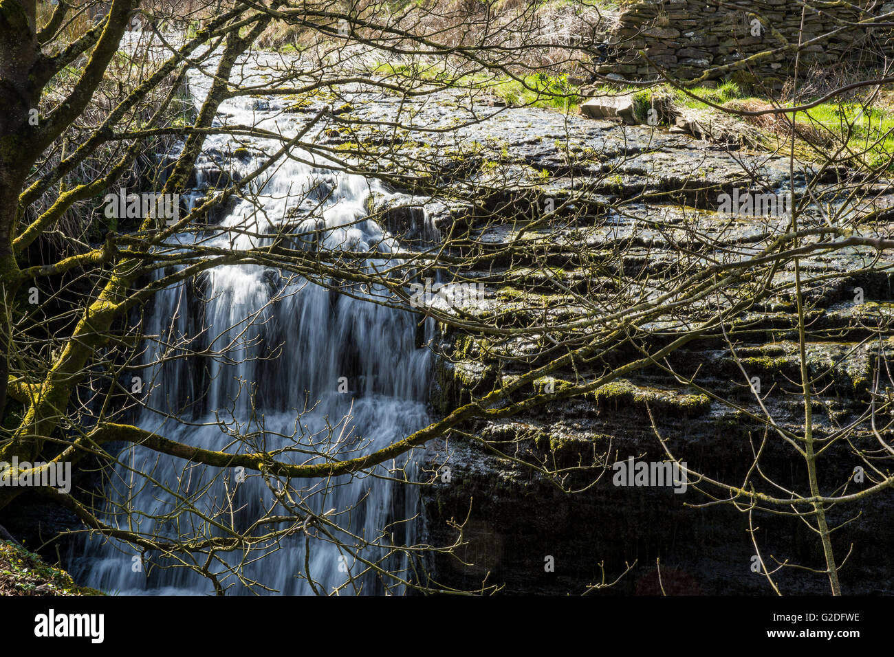 Geise farm walk, Thurso, Caithness, Scotland. North Coast. Water falls ...