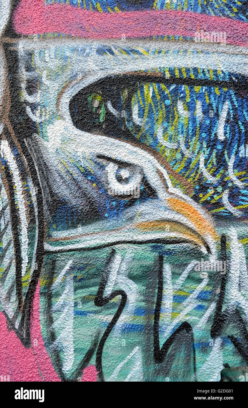 Graffiti eagle hi-res stock photography and images - Alamy