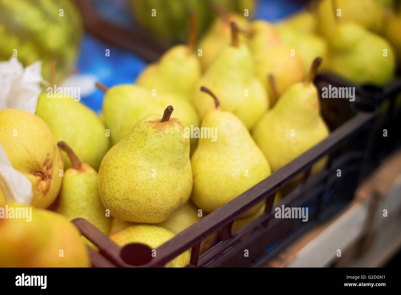 Healthy Organic Pears Stock Photo - Alamy