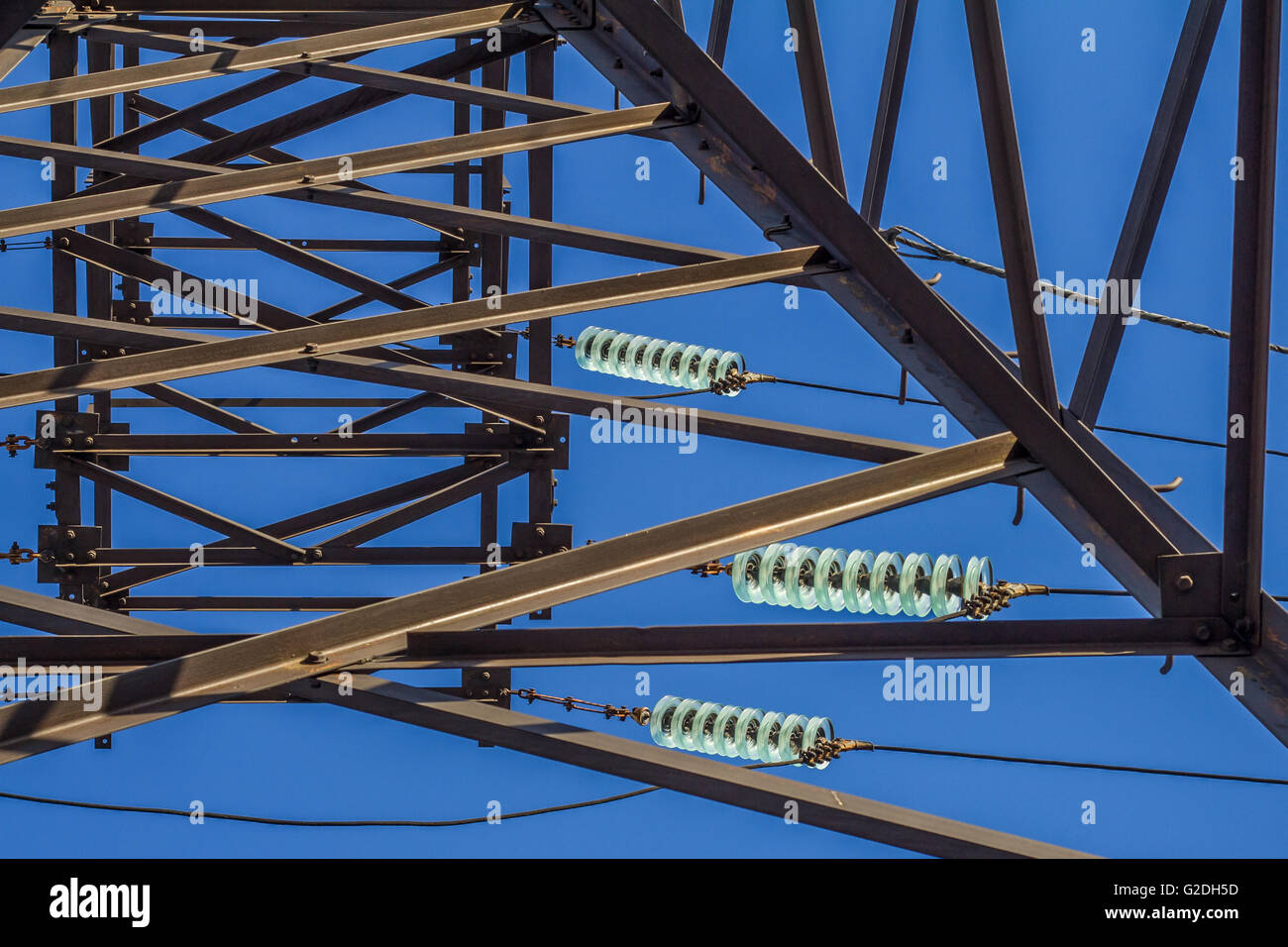 electrical insulator on the wires Stock Photo - Alamy