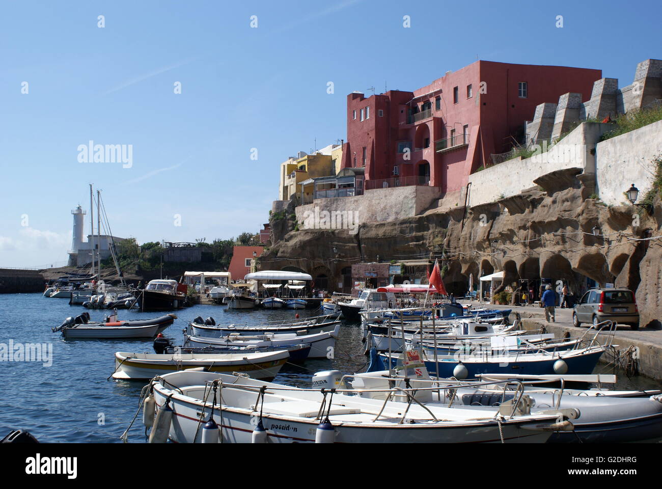 The old Roman harbour, Ventotene, Italy Stock Photo - Alamy