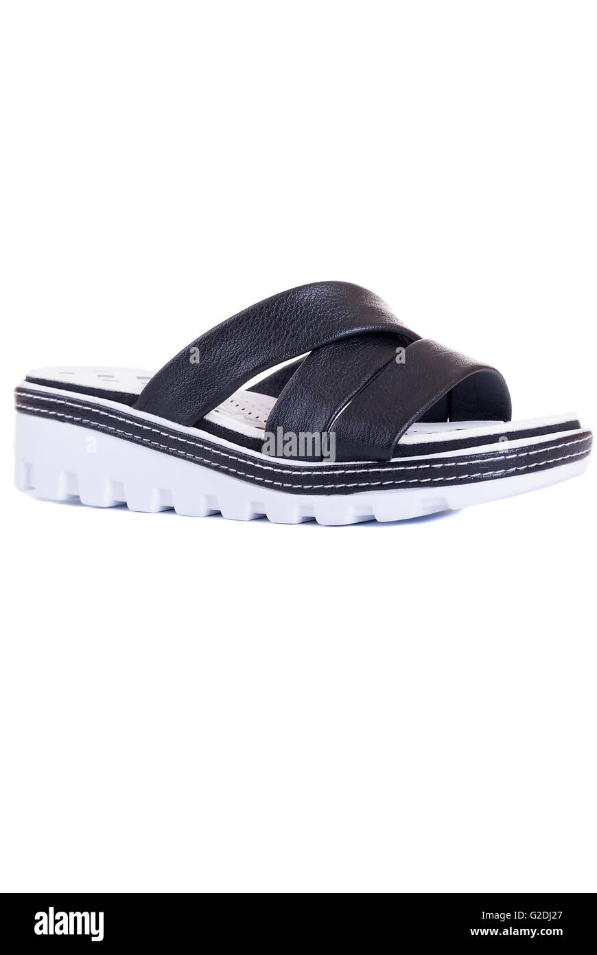 Slippers isolated on white background Stock Photo - Alamy