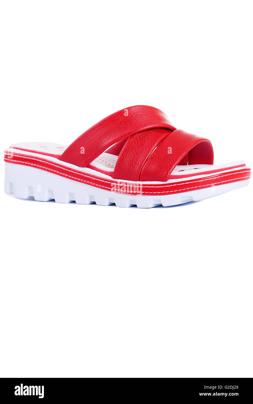 Slippers isolated on white background Stock Photo - Alamy